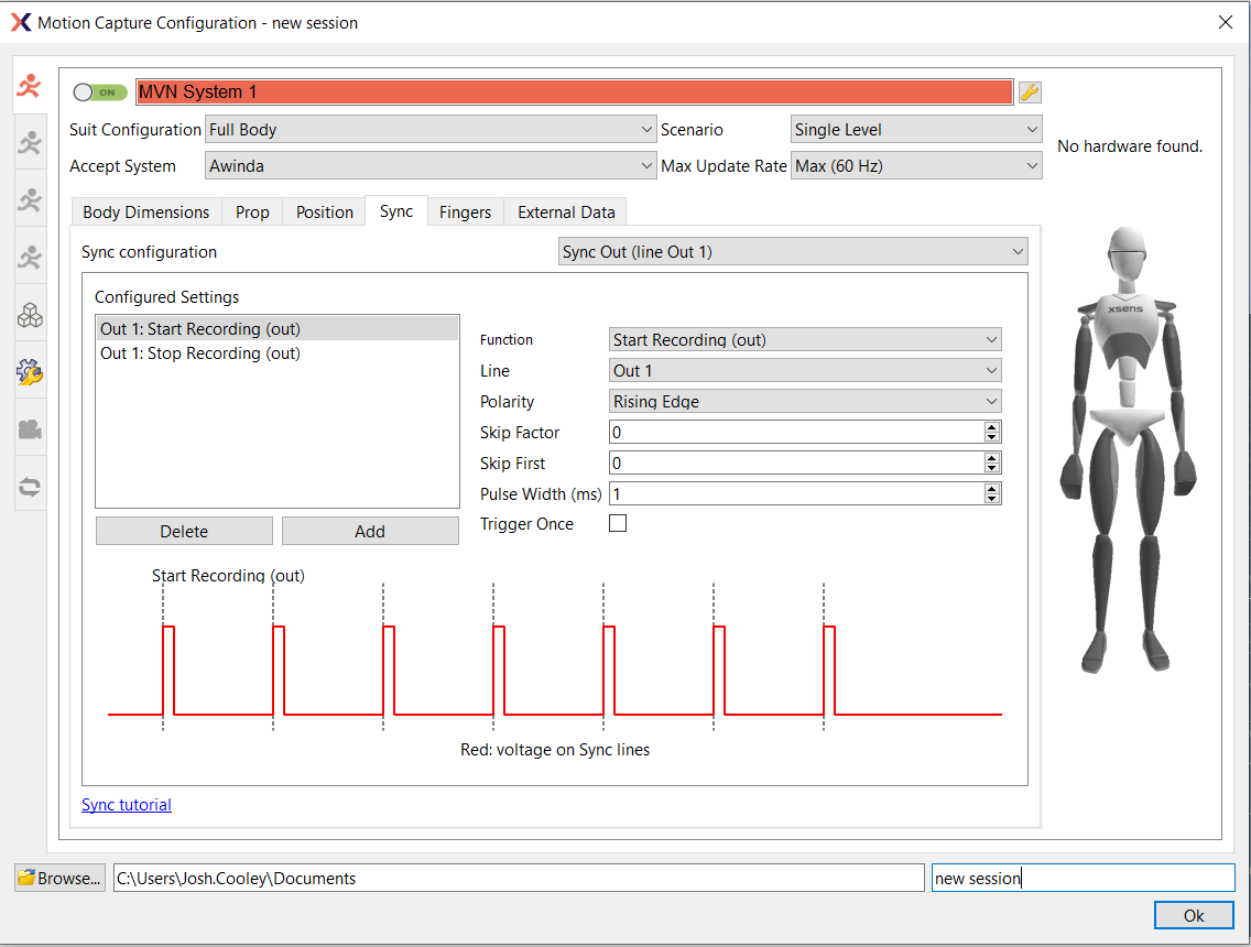 MVN Analyze: TTL Pulse Synchronization Options