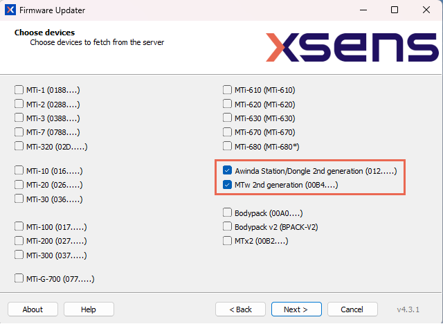 Xsens Knowledge base
