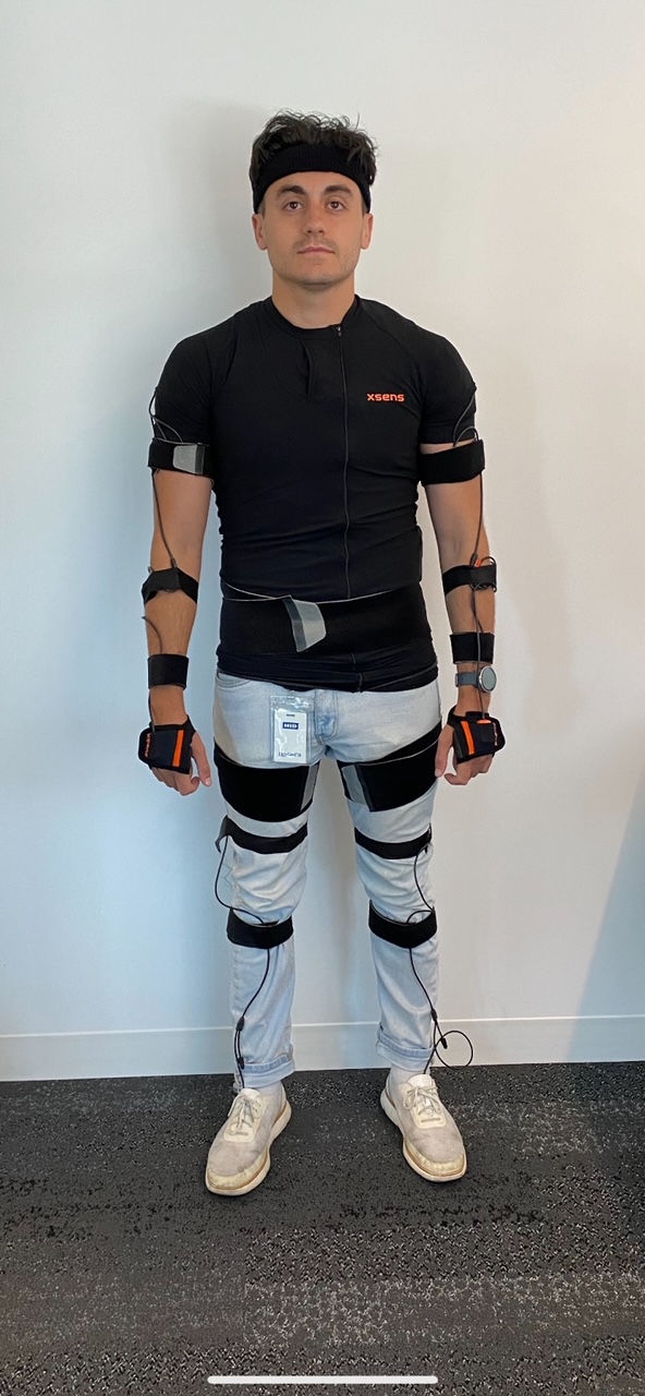 Xsens Link Shirt Sensor Placement