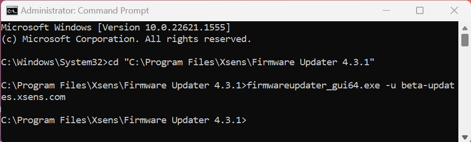 Downloading beta firmware versions using the Firmware Updater