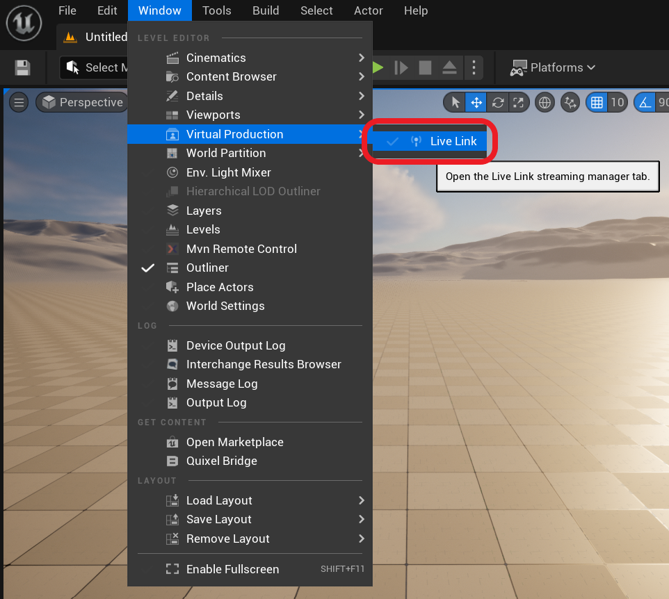 MVN Unreal Live Link Plugin UE5