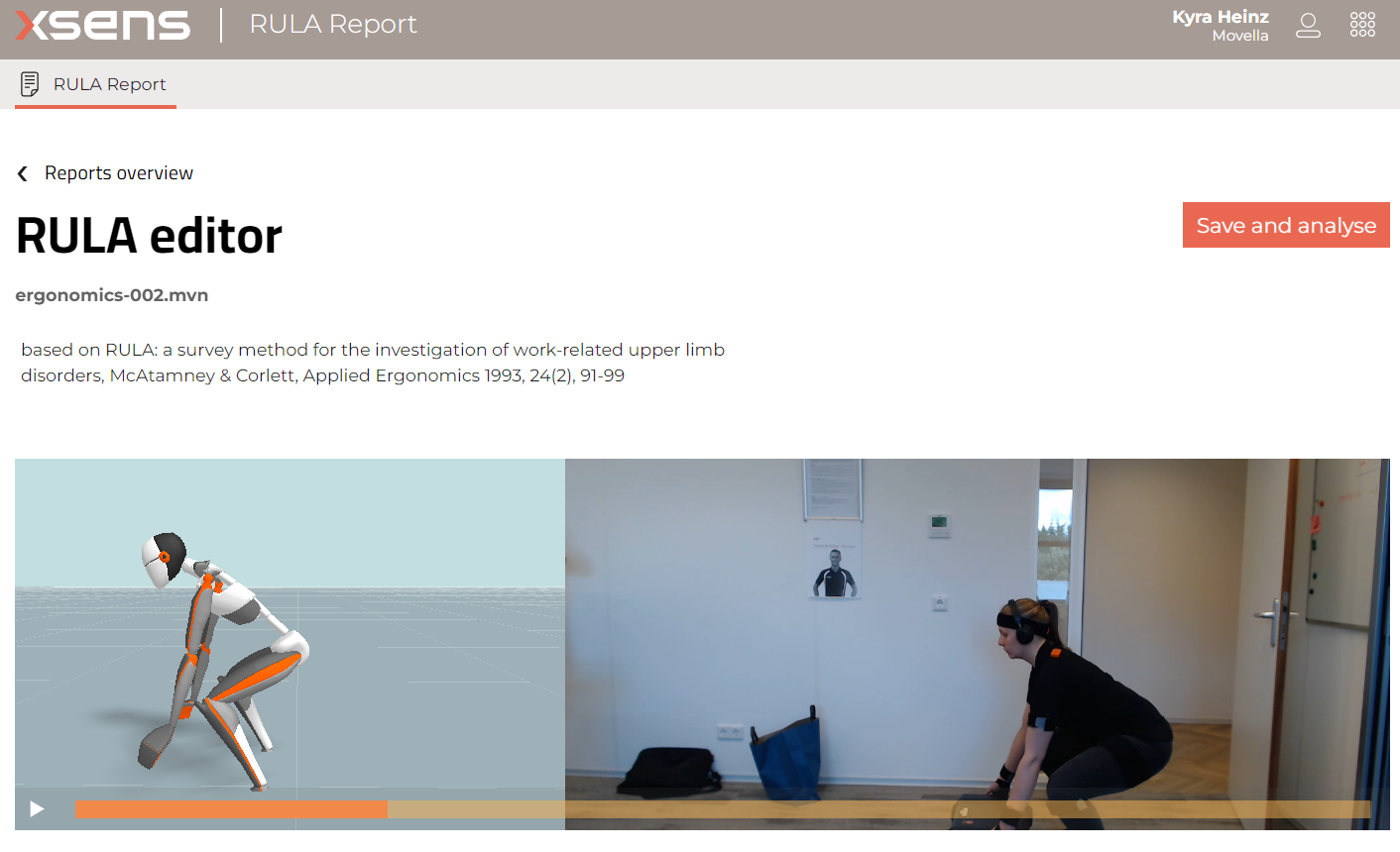 RULA Report - How to generate a report?