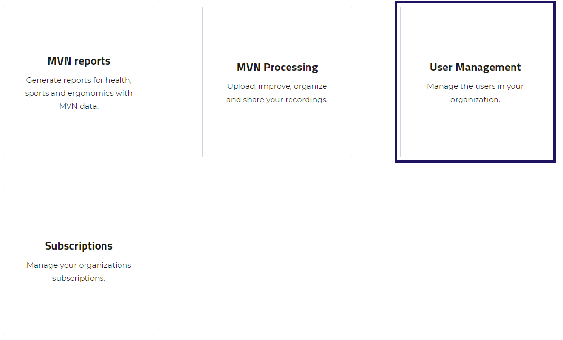 User Management - How to get started?