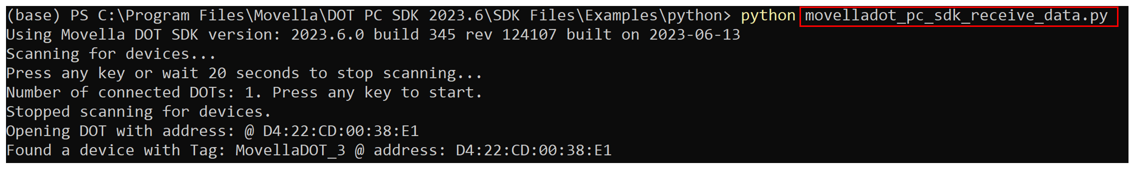 Movella DOT PC SDK Guide