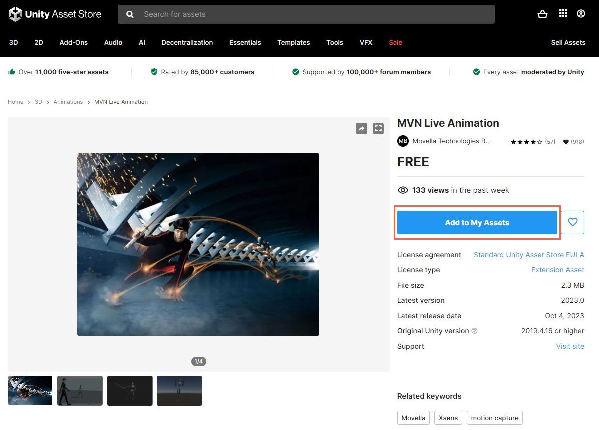 MVN Unity Live Plugin
