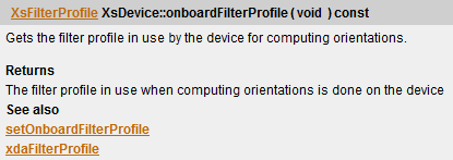 Selecting Filter Profile