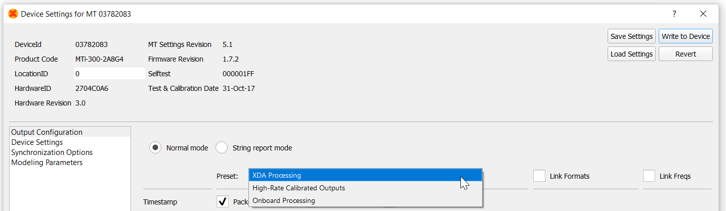 Recording a MTB file with XDA Processing