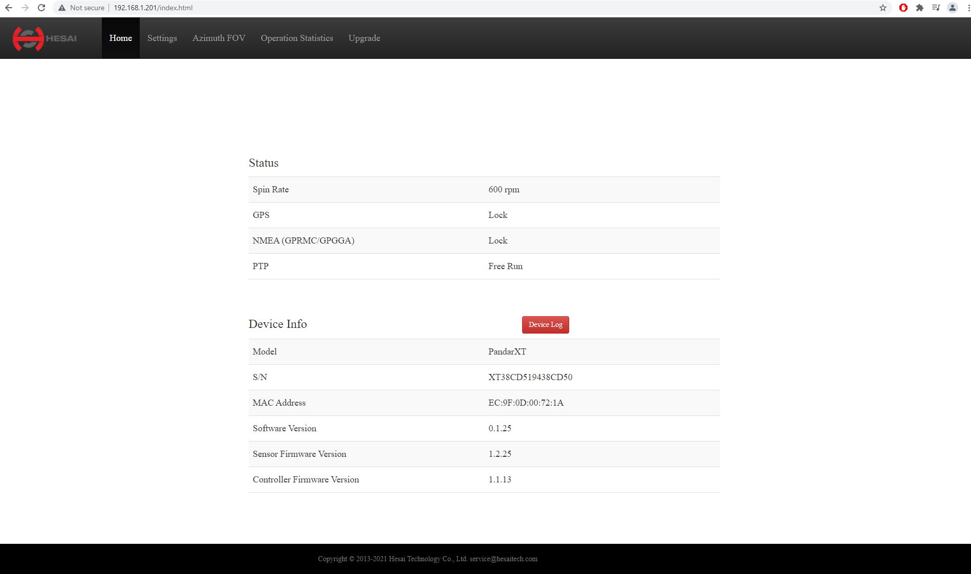 Interfacing an MTi GNSS/INS device with a HESAI Lidar