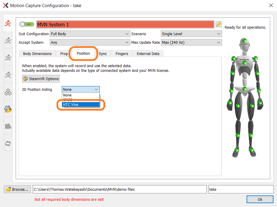 Full Body Mocap: Awinda, Faceware, Manus, Vive