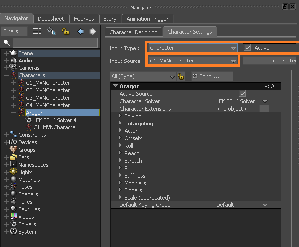 MVN Motion Builder Live Plug-in 2019
