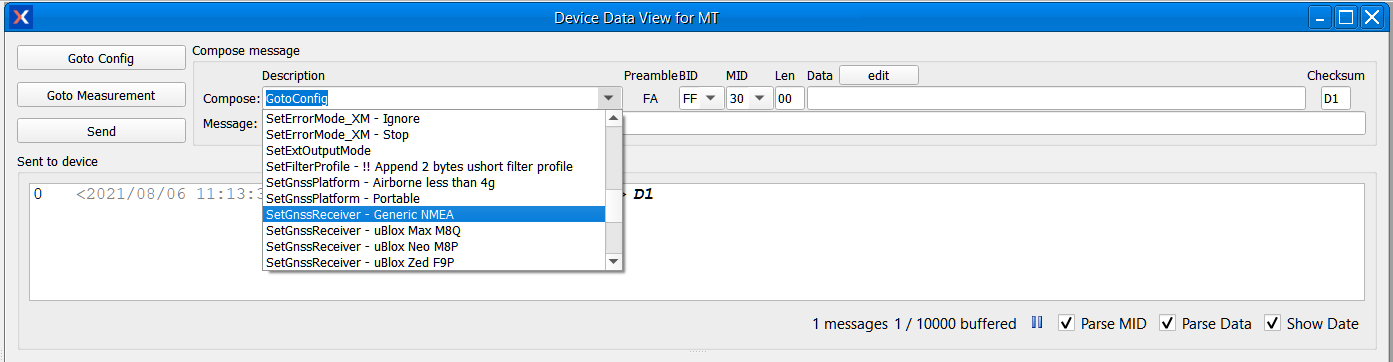 Interfacing a GNSS/INS device with the Unicorecomm UB482 GNSS receiver