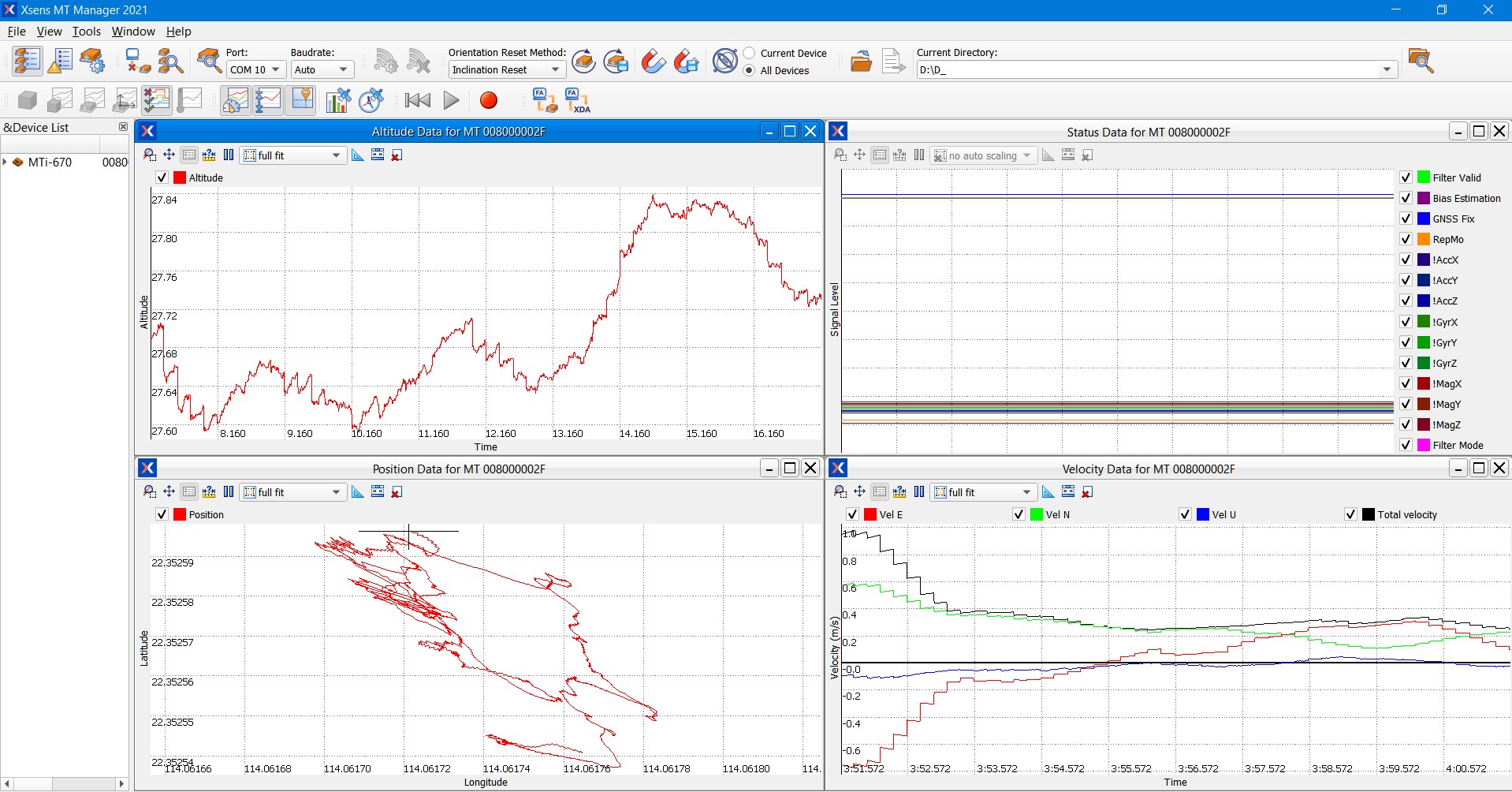 Interfacing a GNSS/INS device with the Unicorecomm UB482 GNSS receiver