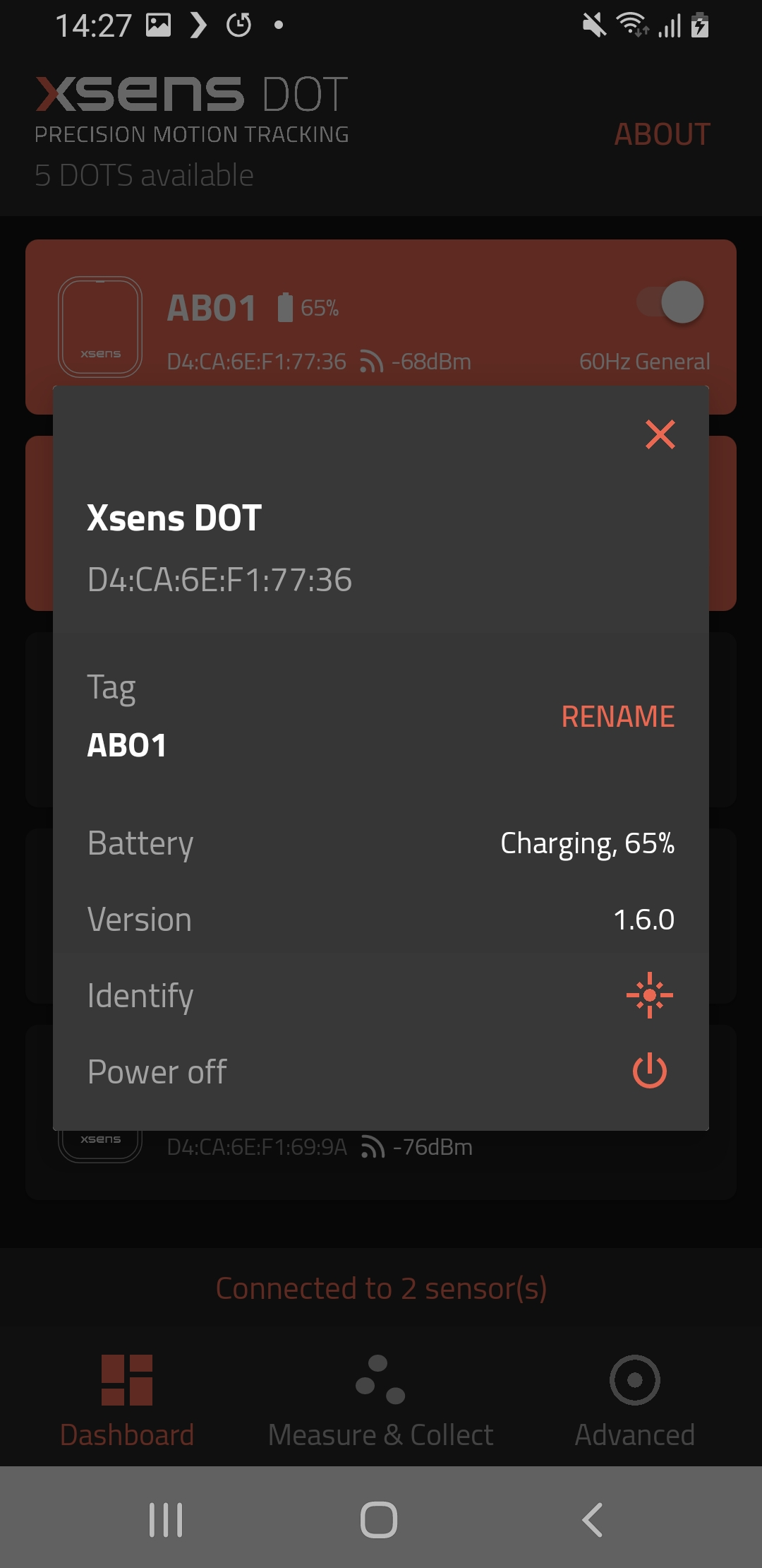 Xsens DOT APP Guide v2020.4
