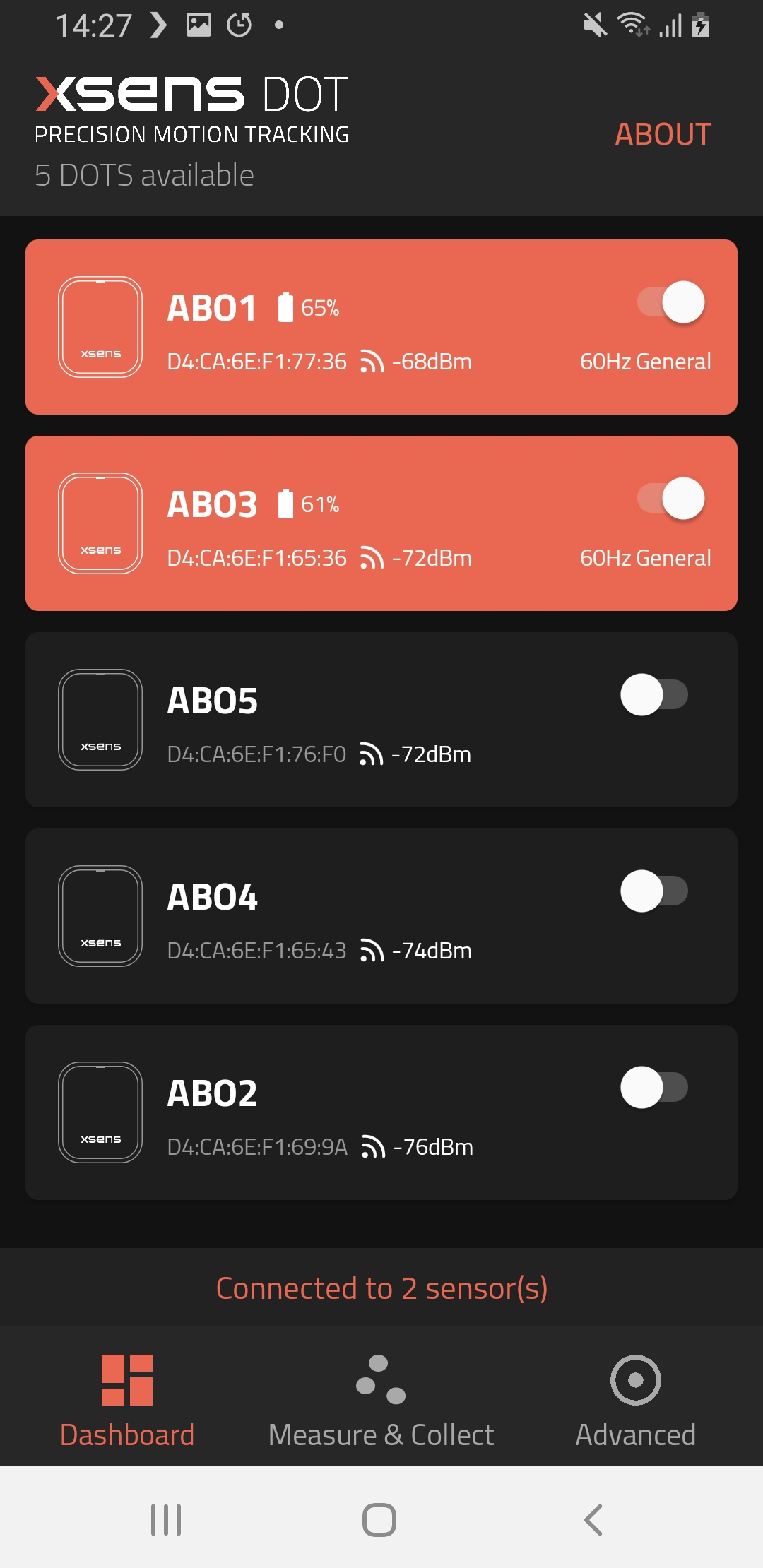 Xsens DOT APP Guide v2020.4
