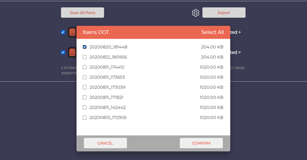 Xsens DOT APP Guide v2020.4