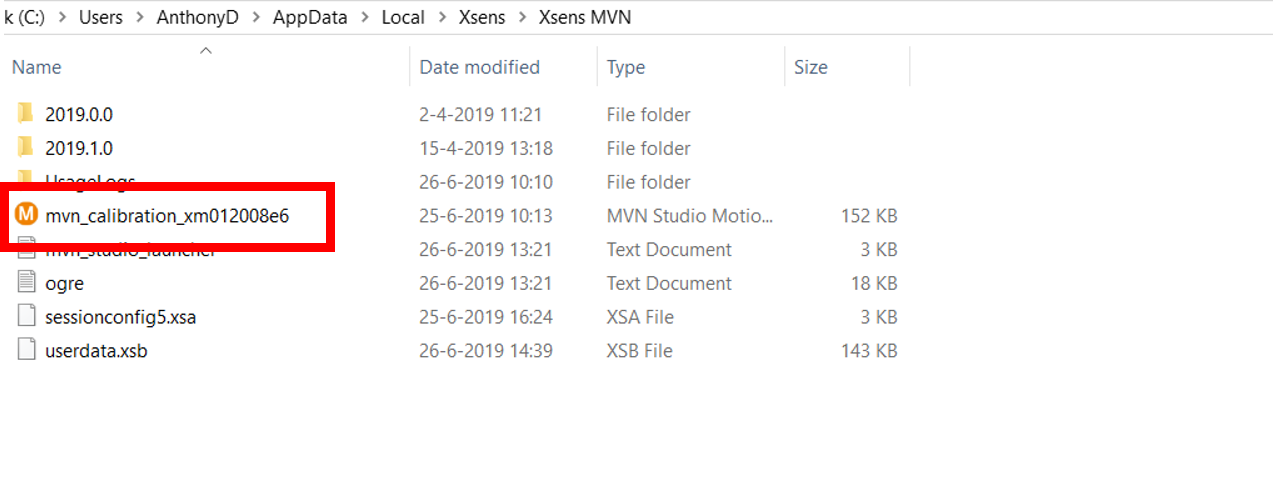 Save and Load Calibration During a Live Session
