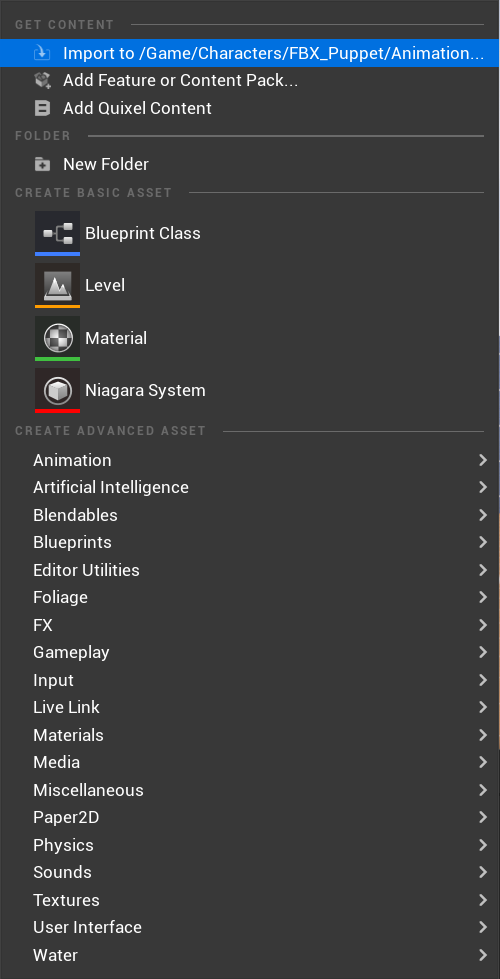 FBX import into Unreal Engine