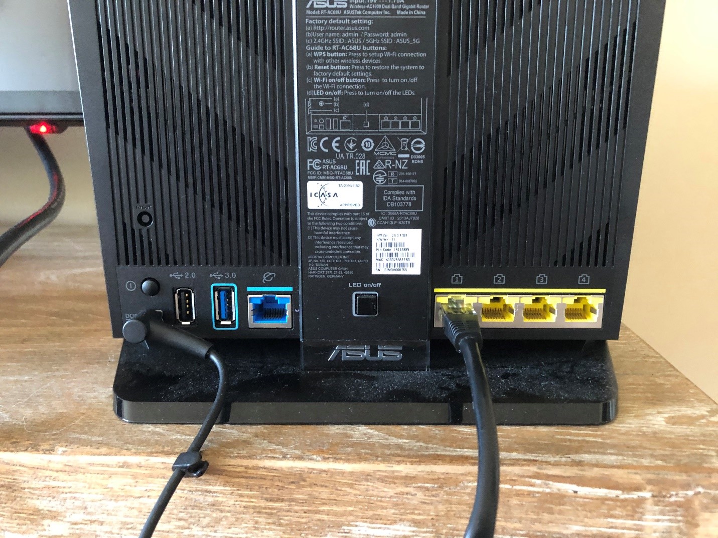 The Xsens Asus as a Wireless Access Point