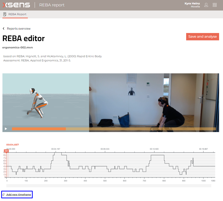 REBA Report - How to generate a report?