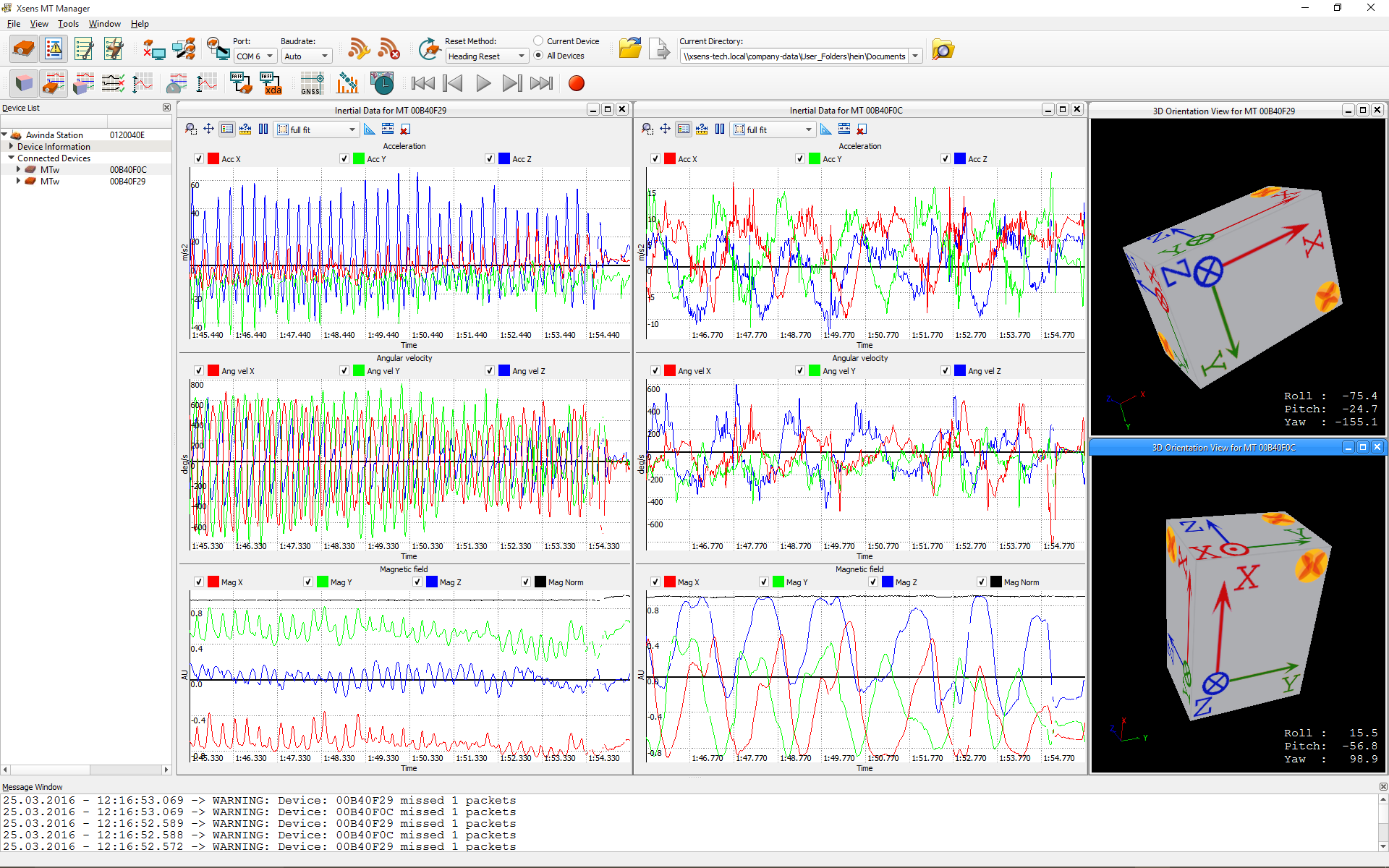 Quick start for MTw Awinda Development Kit