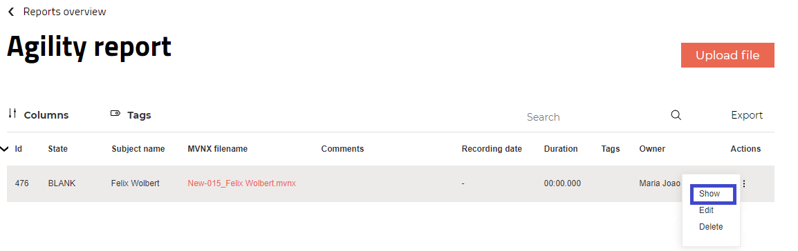 Agility Report - How to generate a report?