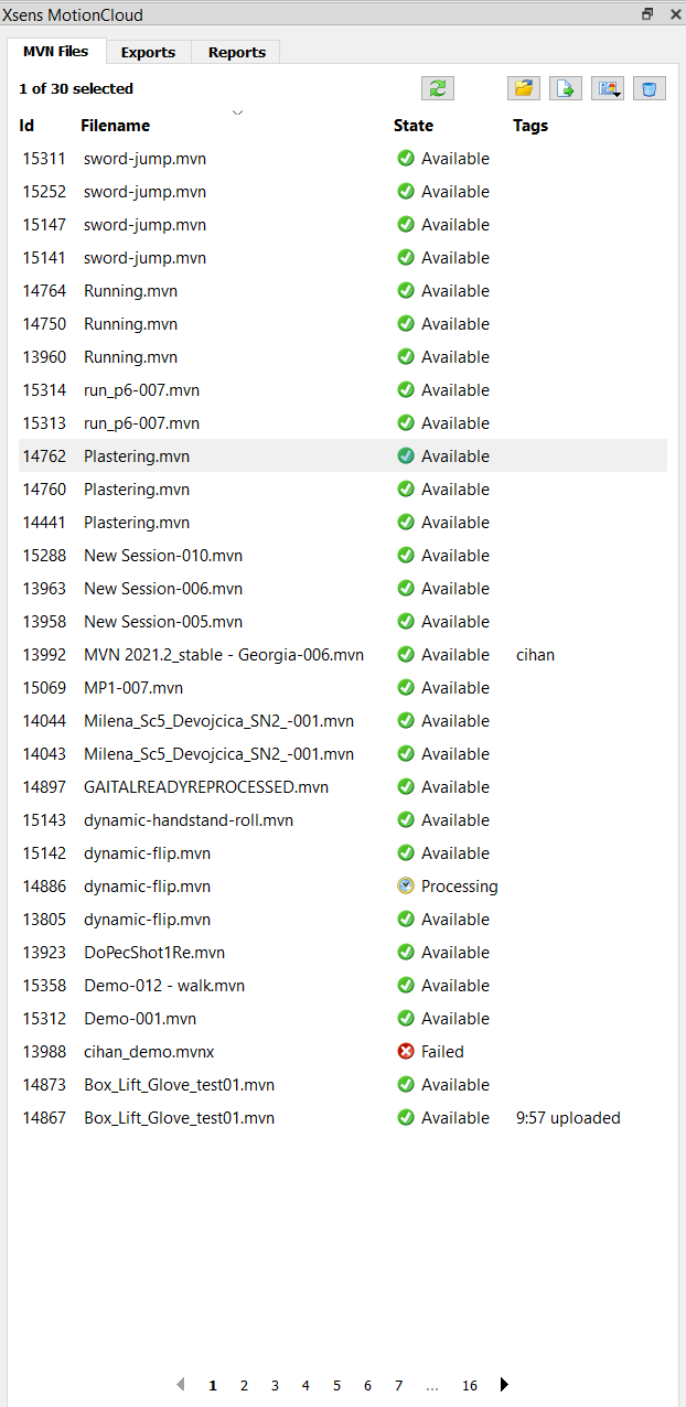 Generate reports with the MVN MotionCloud integration