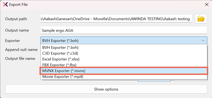 Importing .MVNX Files into Excel