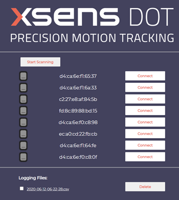 Xsens DOT Server