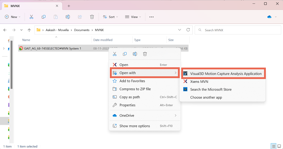 'Importing MVNX files into Visual 3D'
