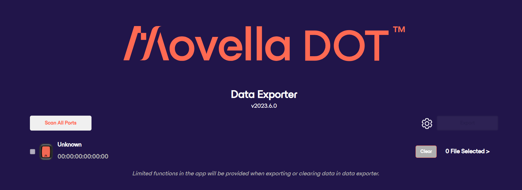 Movella DOT Data Exporter