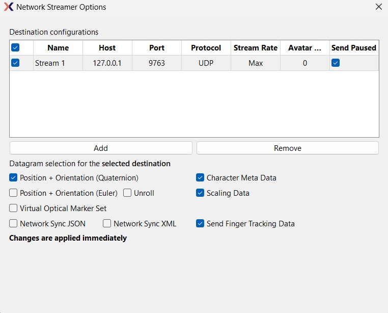 Network Streamer in MVN