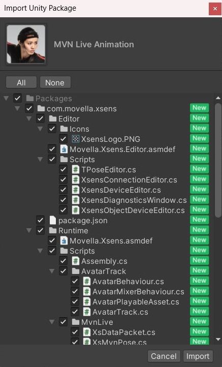 MVN Unity Live Plugin