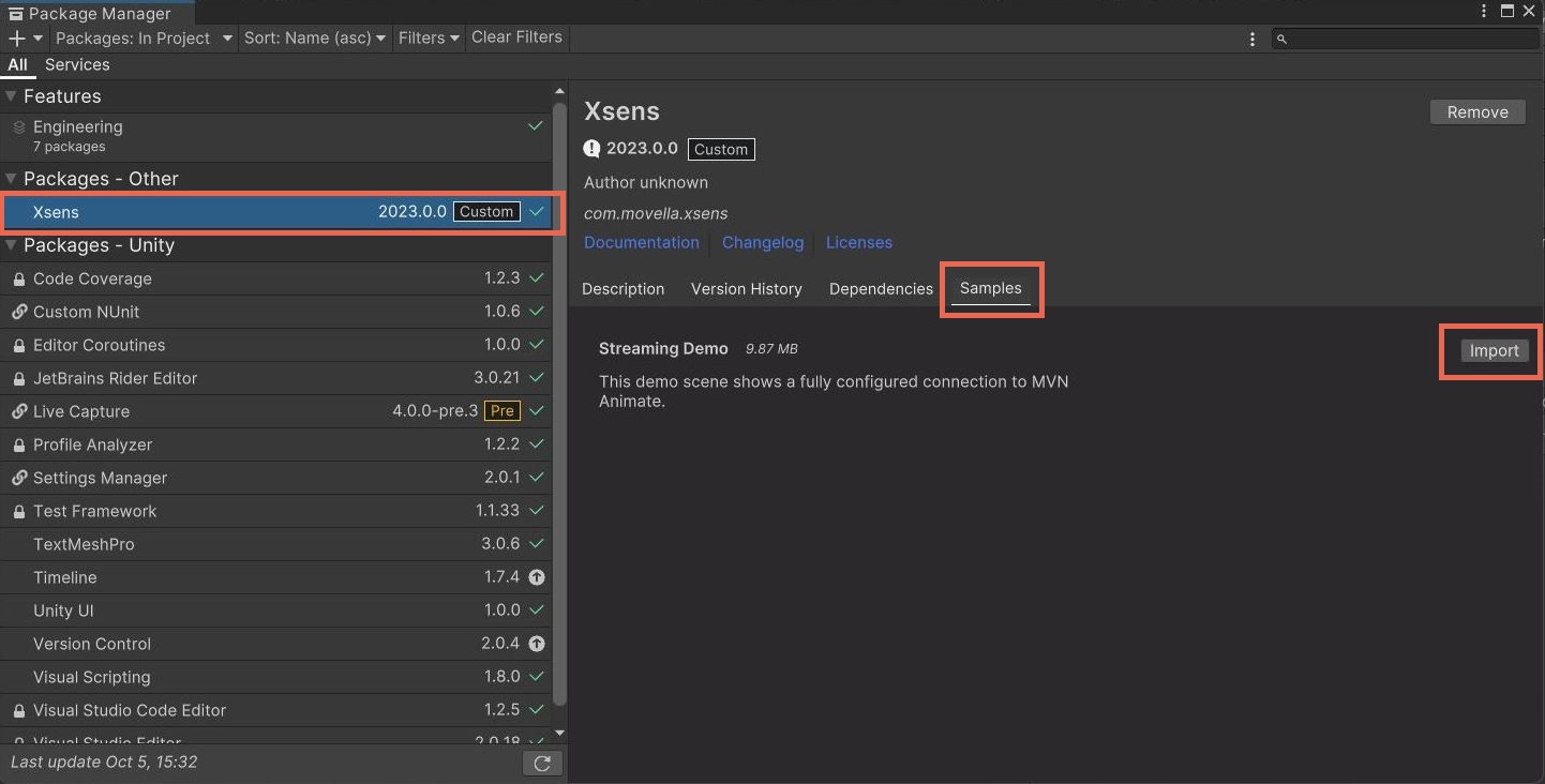 MVN Unity Live Plugin