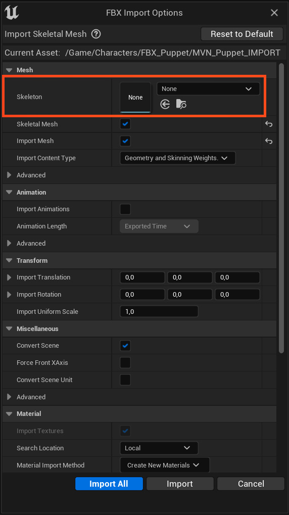 Fbx Import Into Unreal Engine