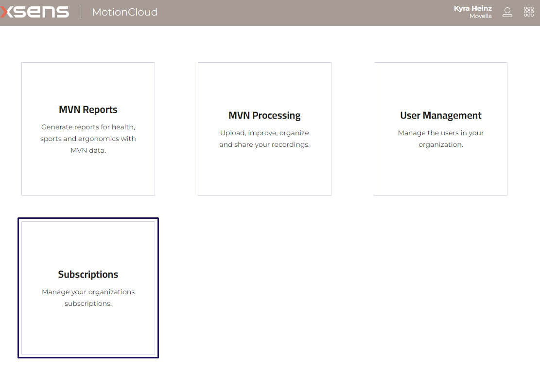 Xsens Knowledge base