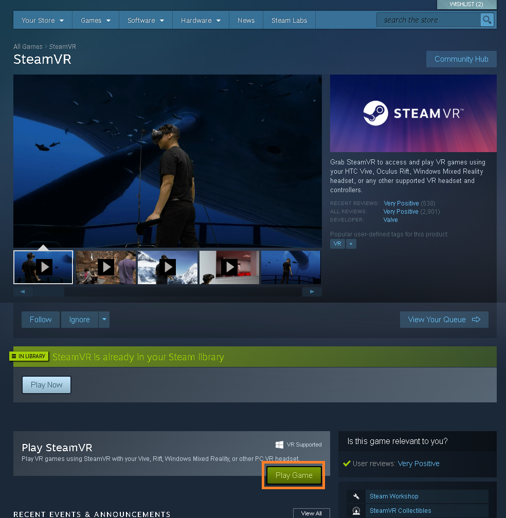 HTC Vive Setup Guide