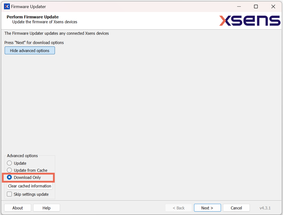 Awinda Firmware Update