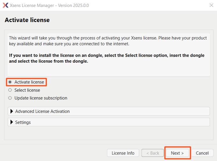 How to activate a System License