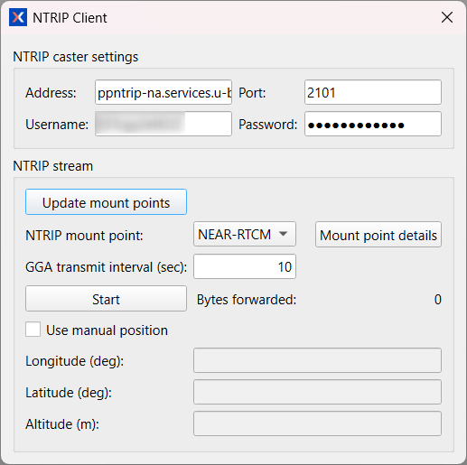 How to use u-blox PointPerfect NTRIP service with MTi-680(G)/MTi-8 for RTK
